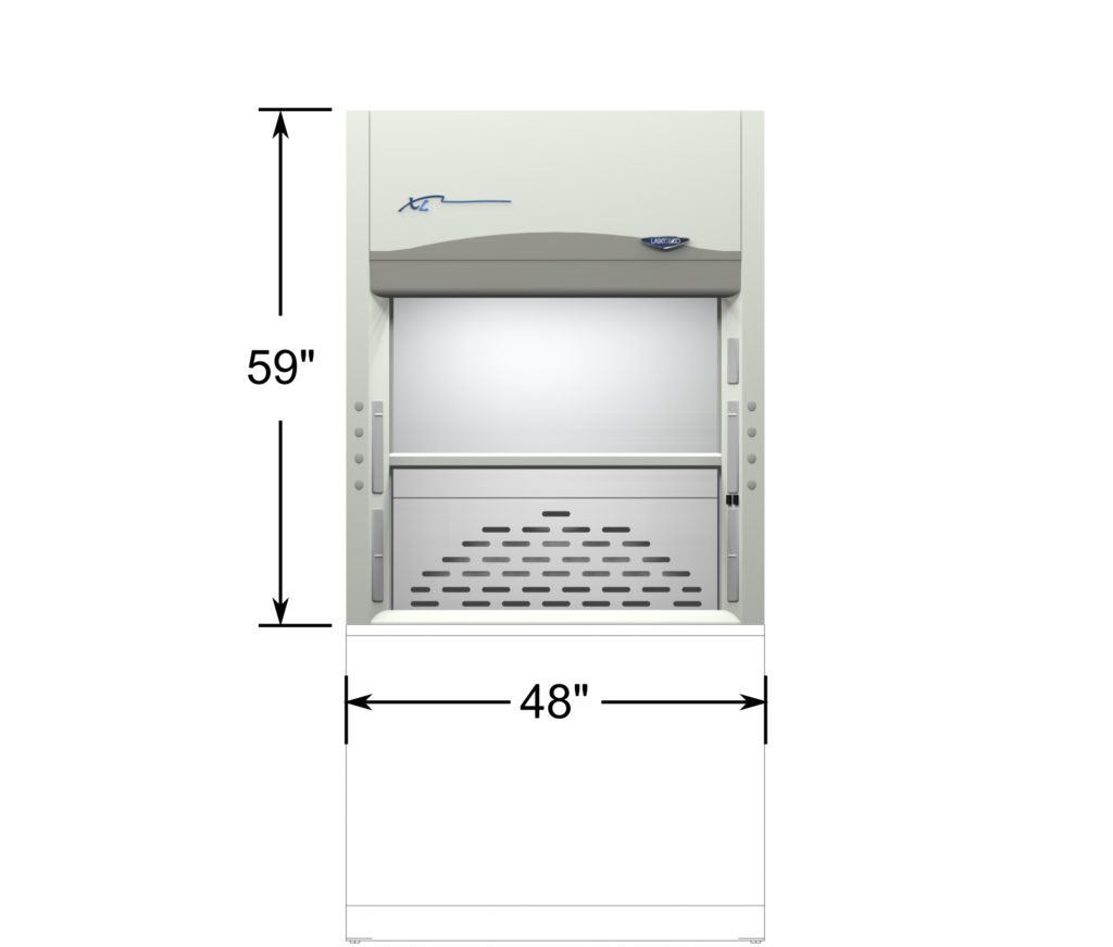 1114, 48" W x 31.7"D x 59"H, XL StandardChemical Fume Hood